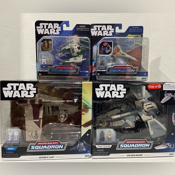 Toys | 4pk Star Wars Micro Galaxy Squadron Sith Infiltratorrepublic Laat Yodas Jedi | Poshmark